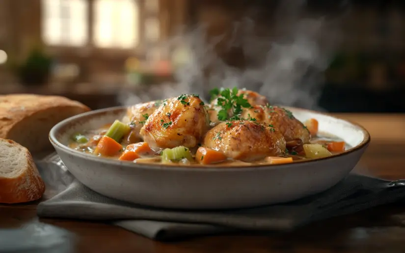 Classic Chicken Fricassee Recipe – A Hearty French Stew