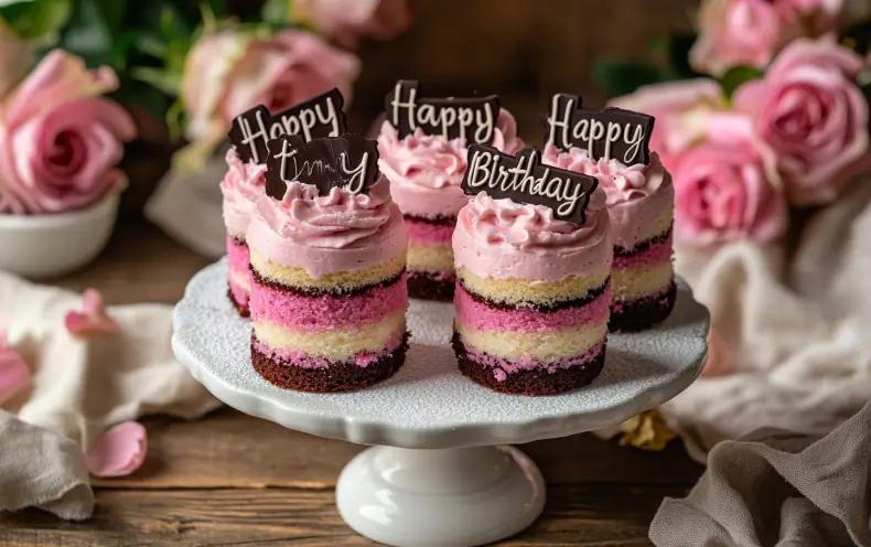 Mini Ombre Cakes Recipe