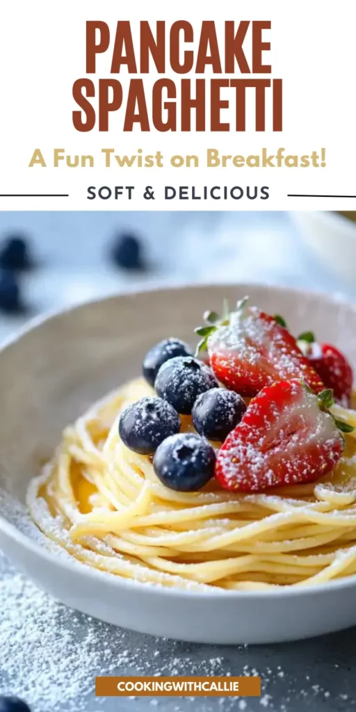 Pancake Spaghetti Recipe – A Fun Breakfast Twist