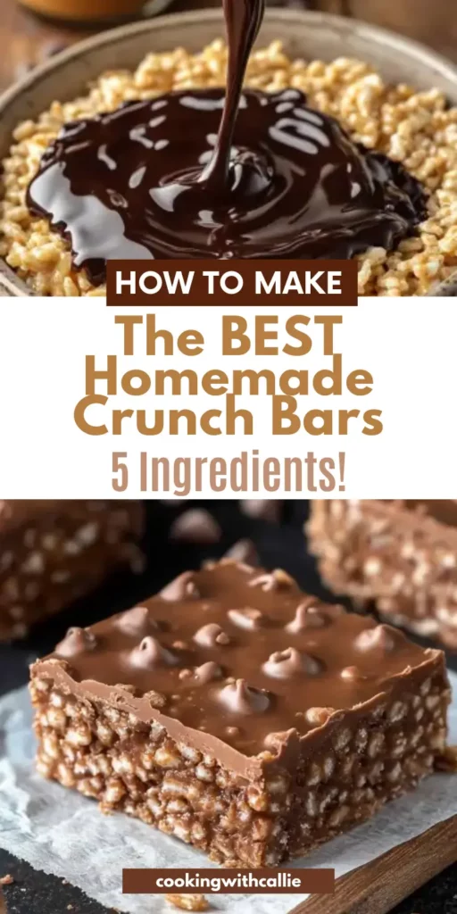 The BEST Homemade Crunch Bars (No-Bake & Just 5 Ingredients!)