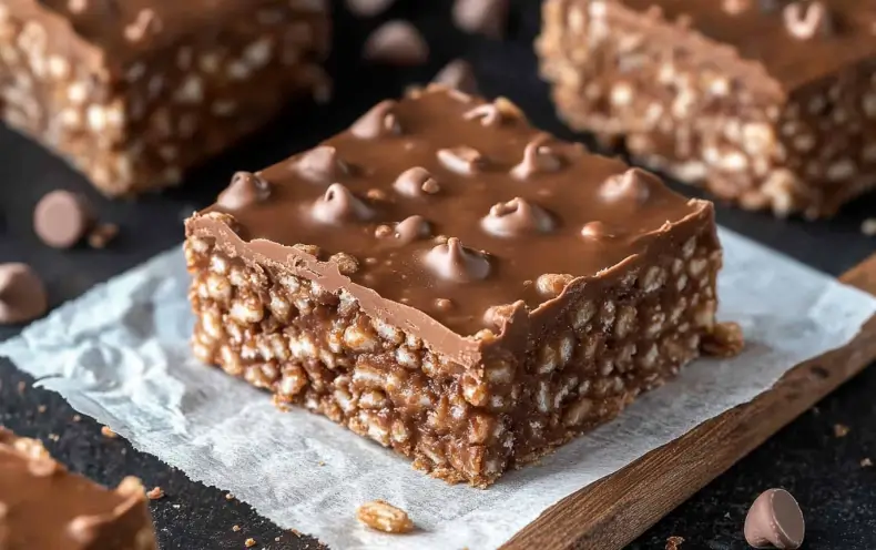 The BEST Homemade Crunch Bars (No-Bake & Just 5 Ingredients!)
