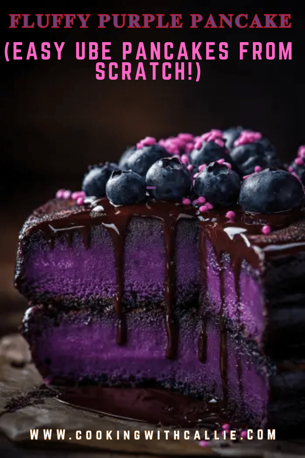 Fluffy Purple Pancake Recipe (Easy Ube Pancakes From Scratch!)