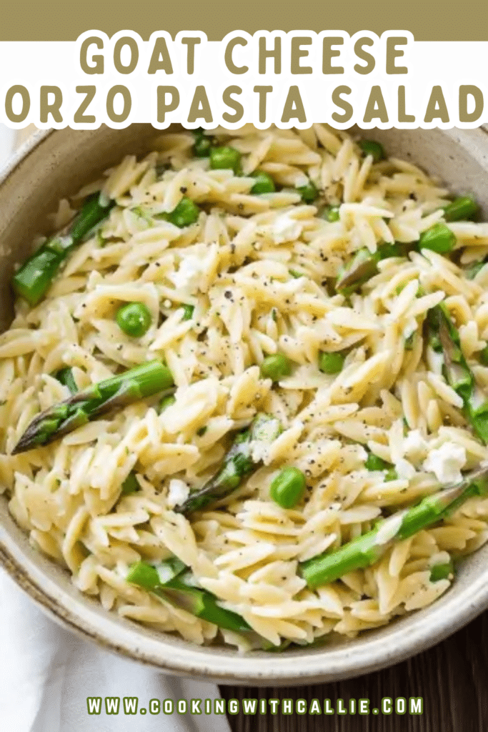 Goat Cheese Orzo Pasta Salad