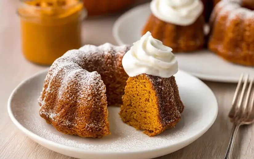Mini Pumpkin Bundt Cakes (Ready in 35 Minutes)