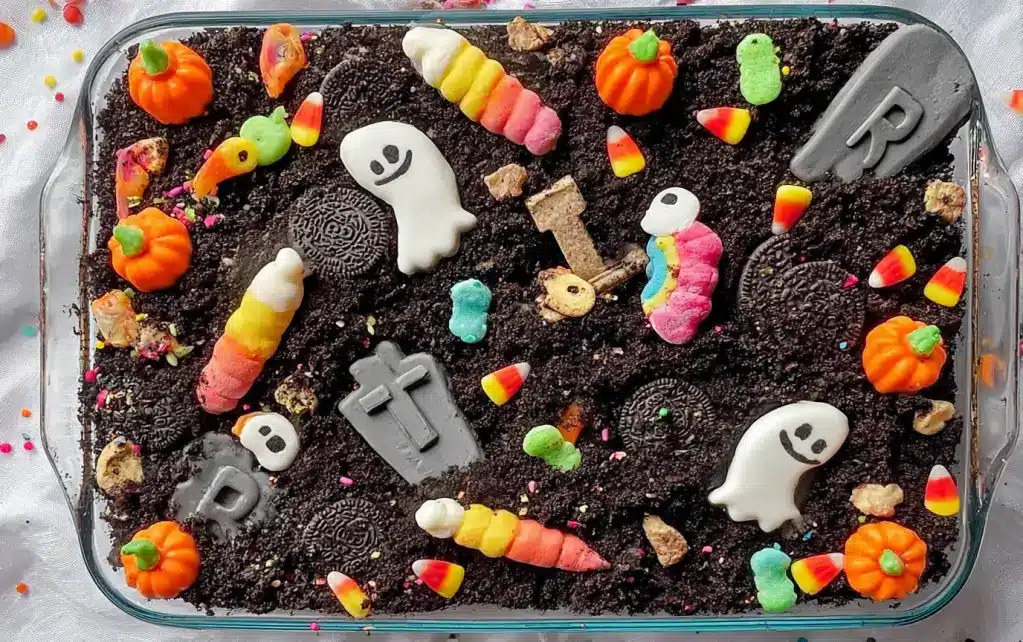 Halloween Dirt Cake Recipe (Graveyard Cake)